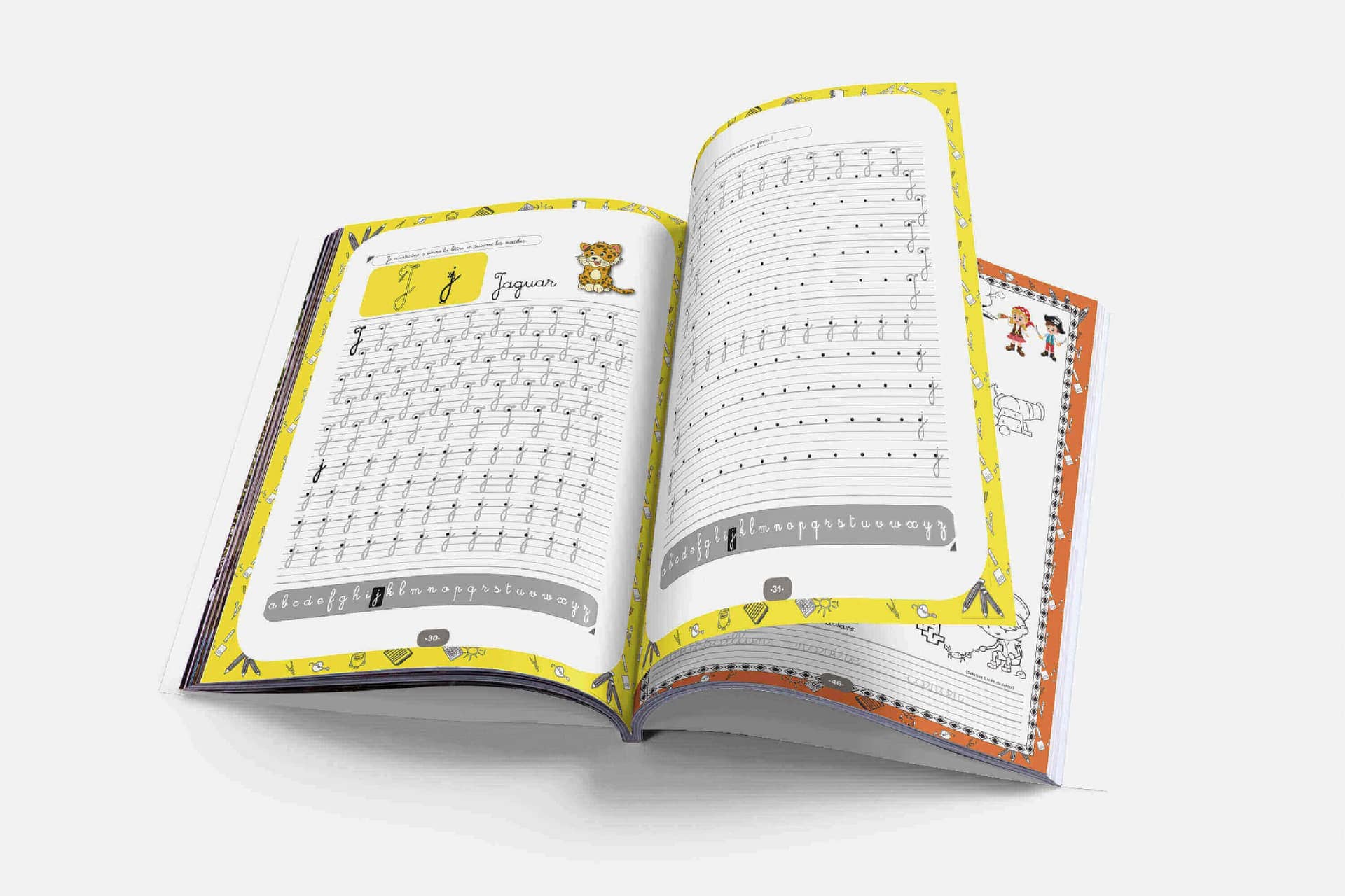 Cahier D'écriture Cursive Pirate : à L'abordage De L'alphabet!